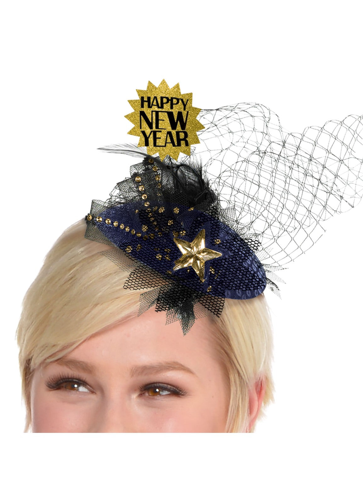 Happy New Year Clip On Hat — Party Britain