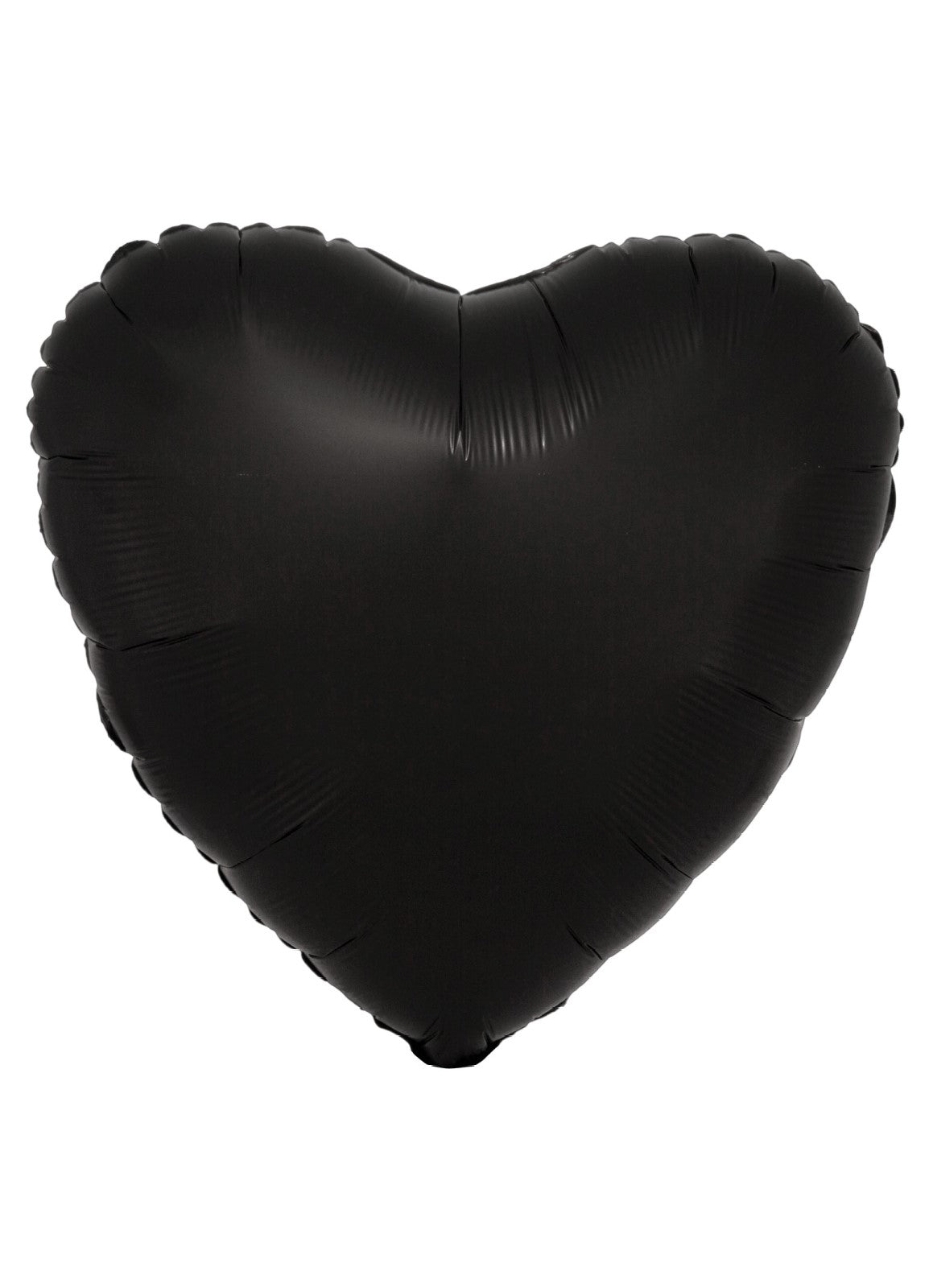 Silk Lustre Black Heart Balloon — Party Britain