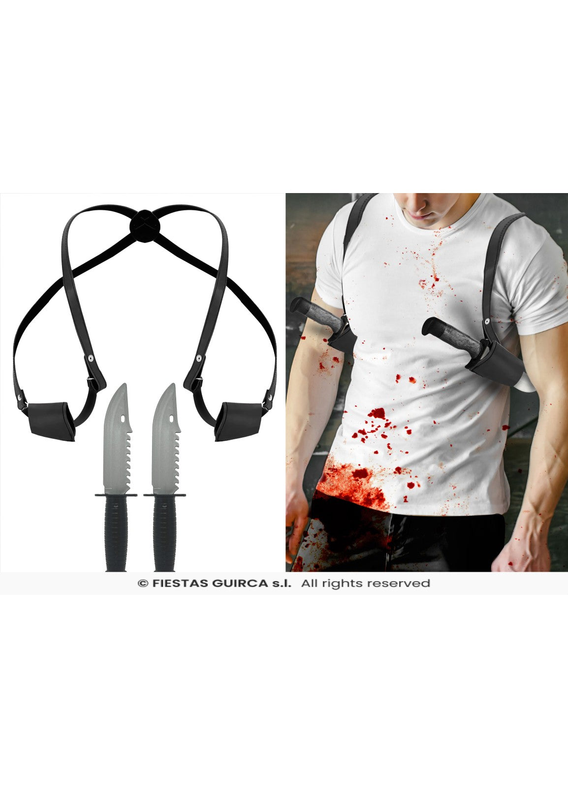 Shoulder Holster with Knives — Party Britain