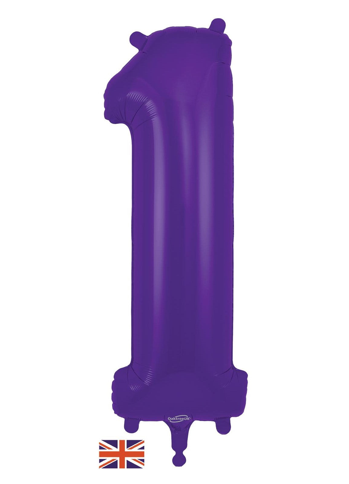Number 1 Purple Foil Balloon — Party Britain