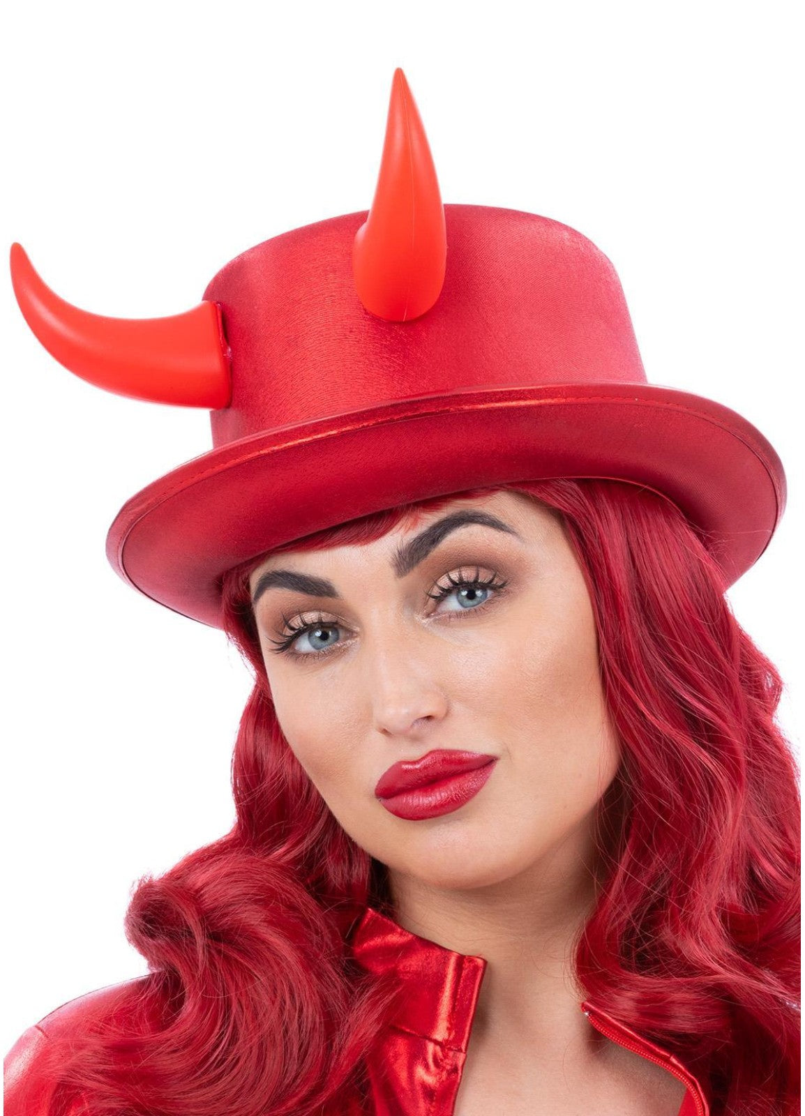 Deluxe Red Devil Top Hat — Party Britain