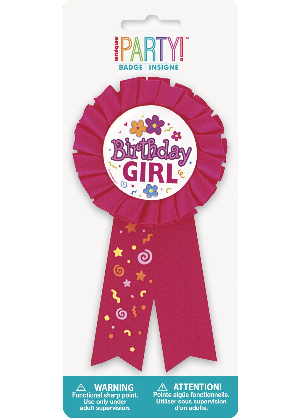 Birthday Girl Award Badge — Party Britain