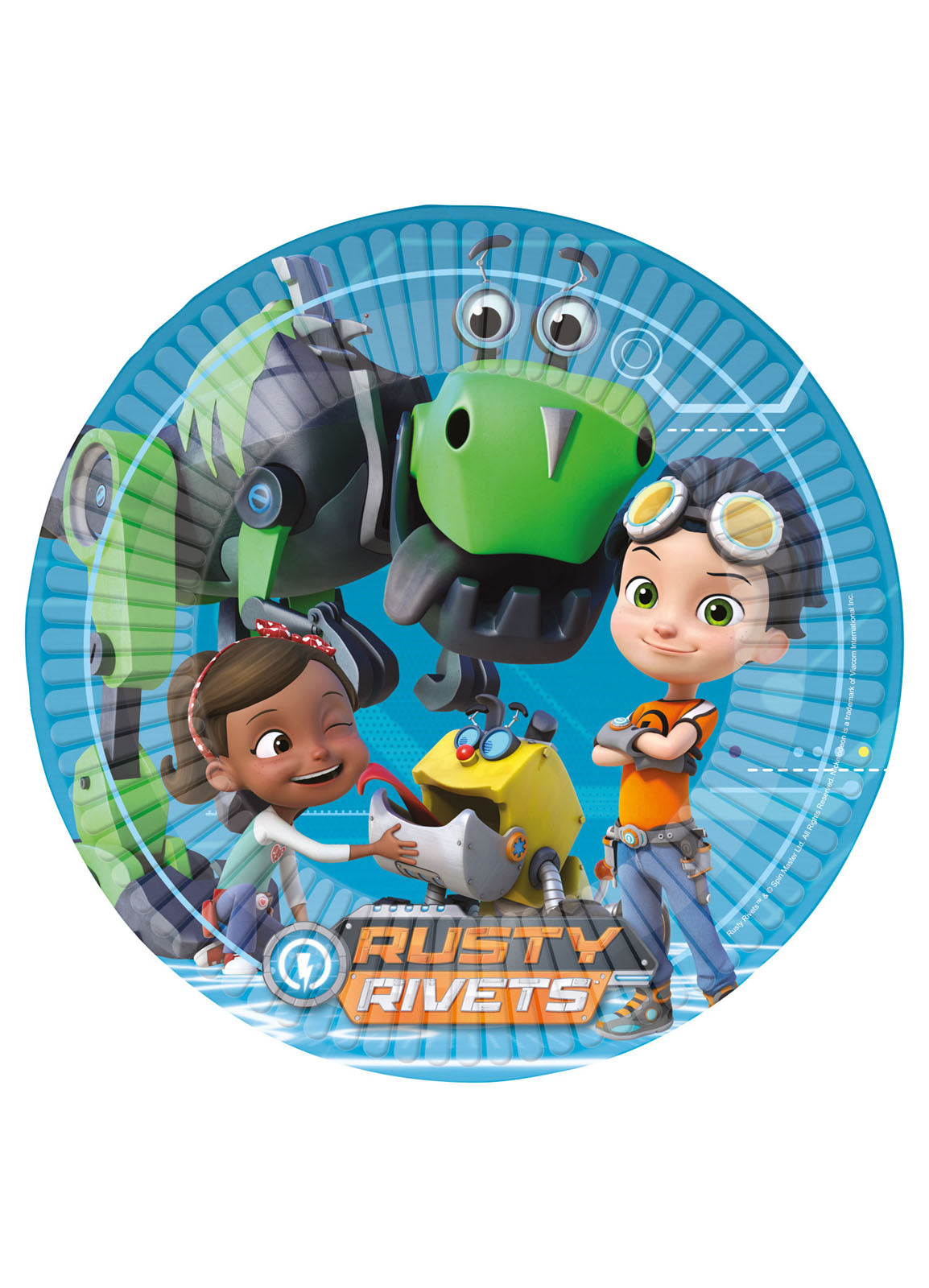 Rusty Rivets Plates 8pk — Party Britain