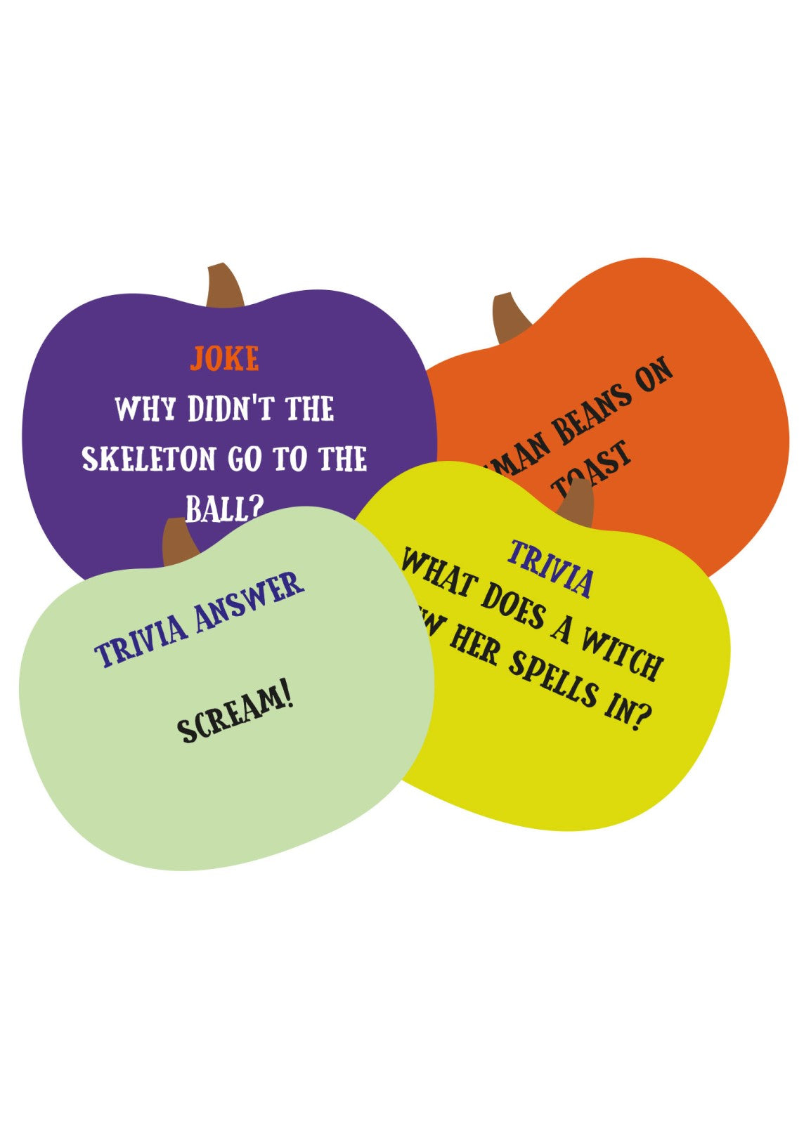 Halloween Kids Joke & Trivia Cards — Party Britain