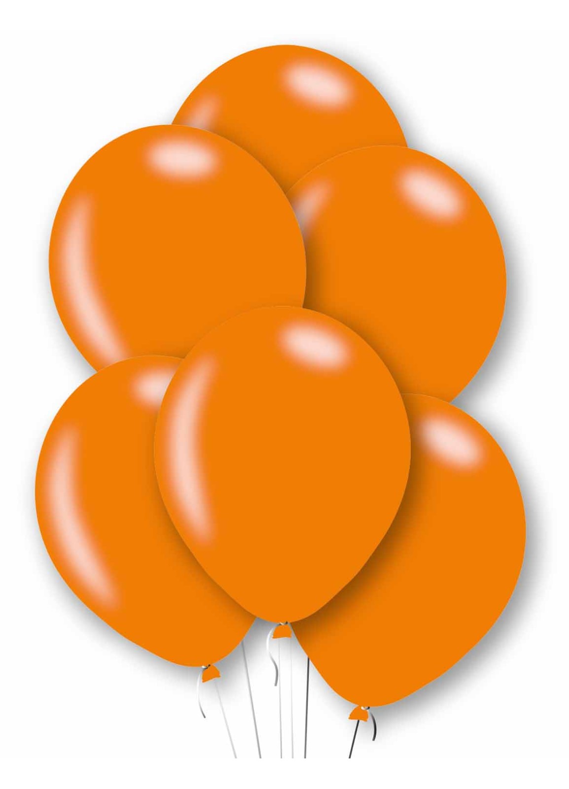 Metallic Orange Latex Balloons 10pk — Party Britain