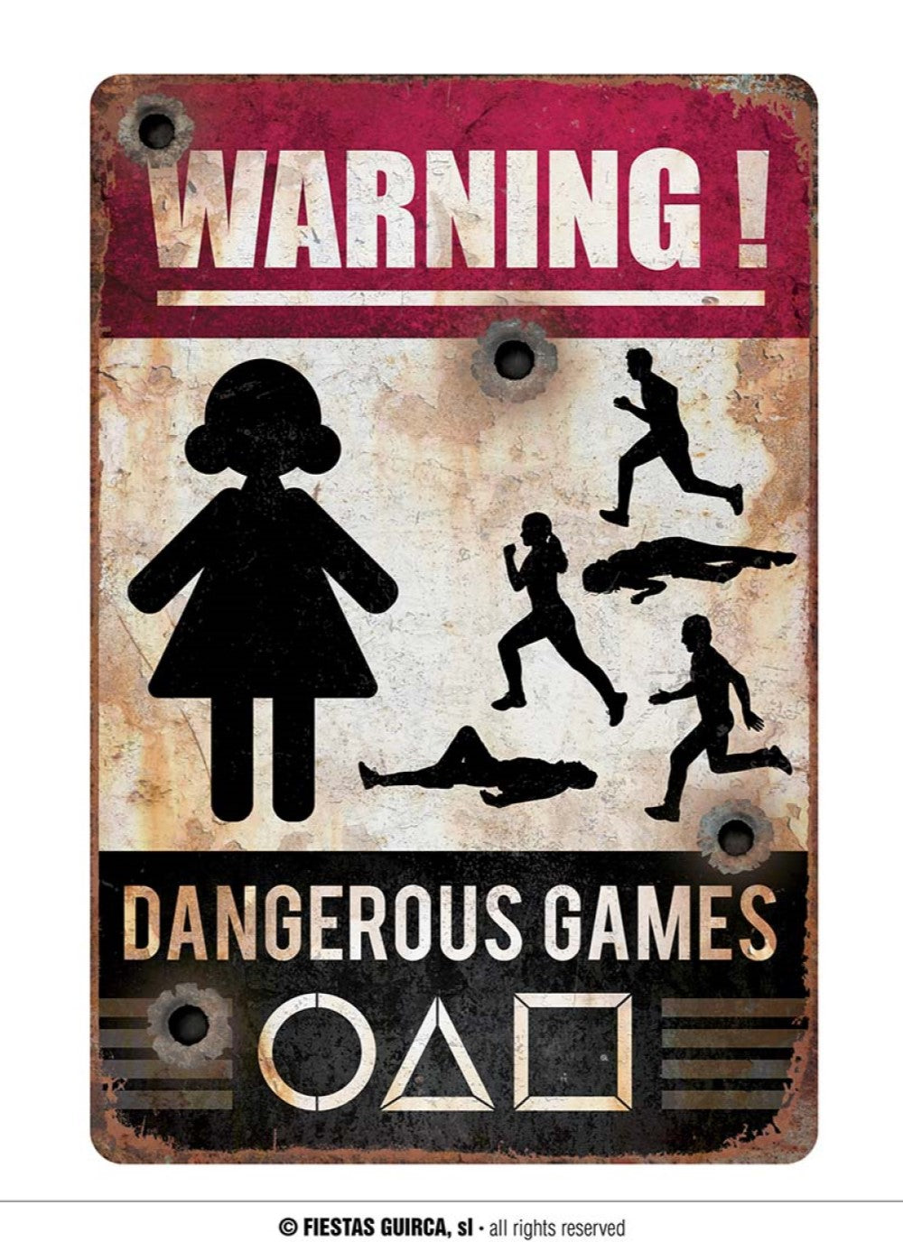 Dangerous Game Warning Sign — Party Britain